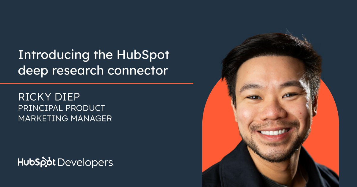 Introducing the HubSpot deep research connector